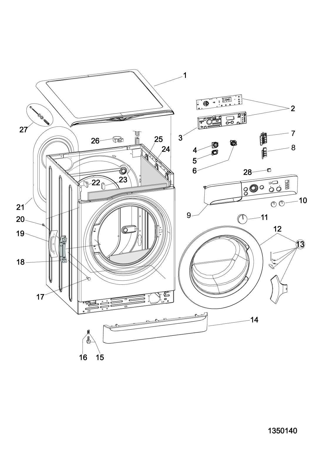 Nwsp61051gr 24891040100 - Indesit Spare Parts