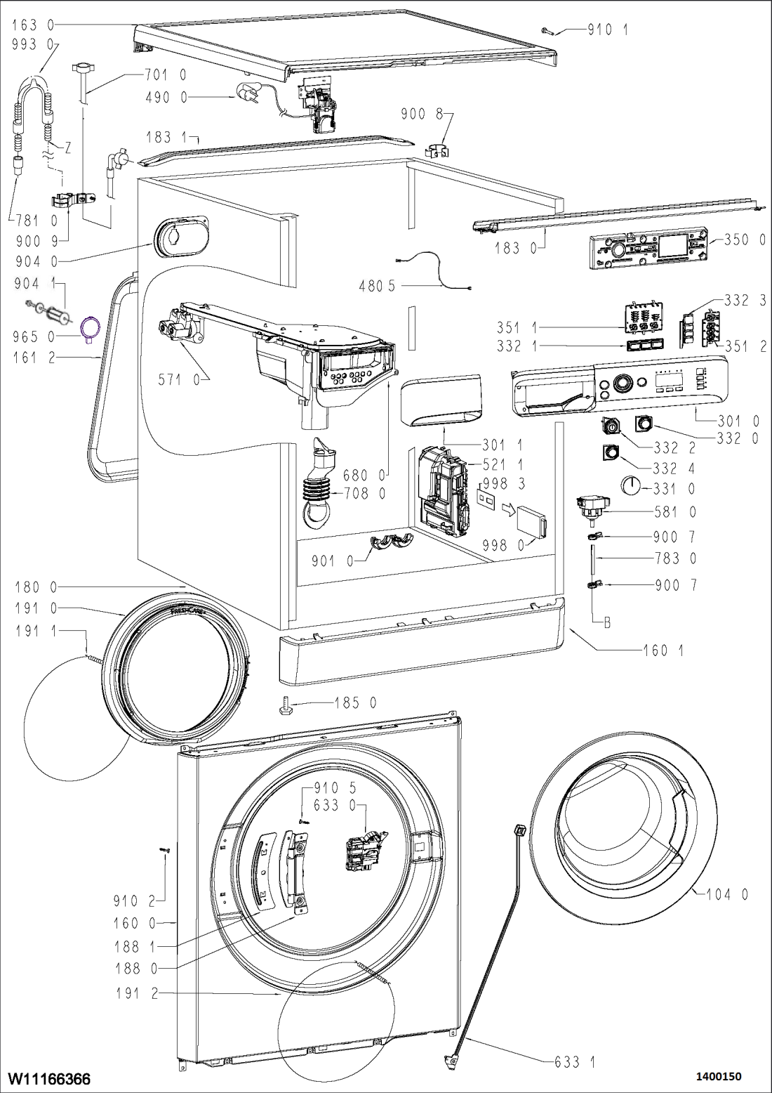 Bwa81483xuk 759991534361 - Indesit Spare Parts